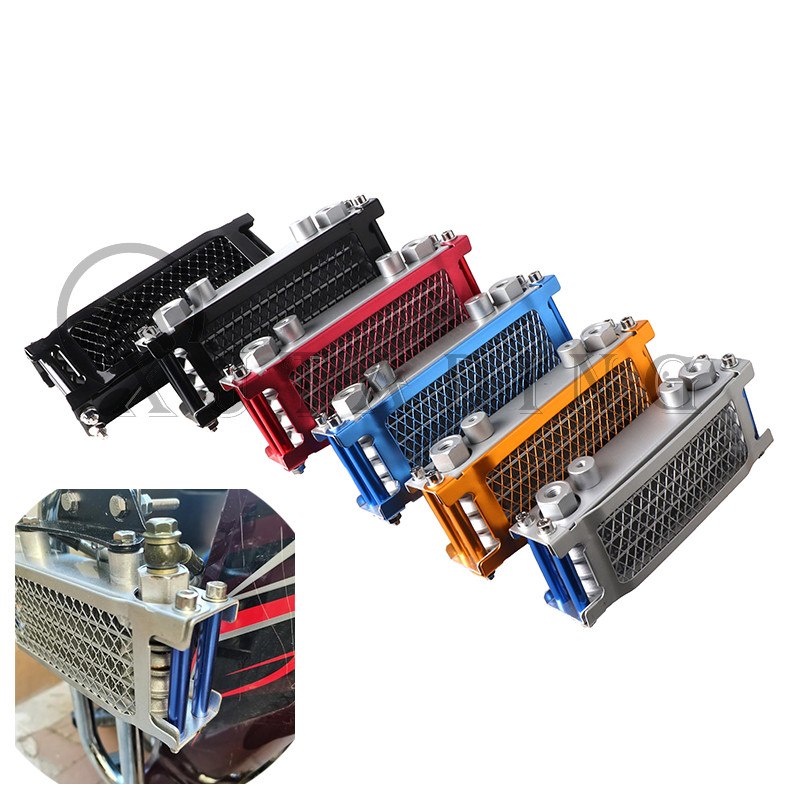 Universal Motorcycle Dirt Bike Oil Radiator Cooler 50cc 110cc 125cc ...