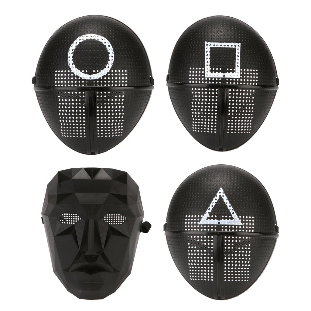 Squid Game Masks Square/Triangle/Circle Guard Mask & Boss Mask Movie ...