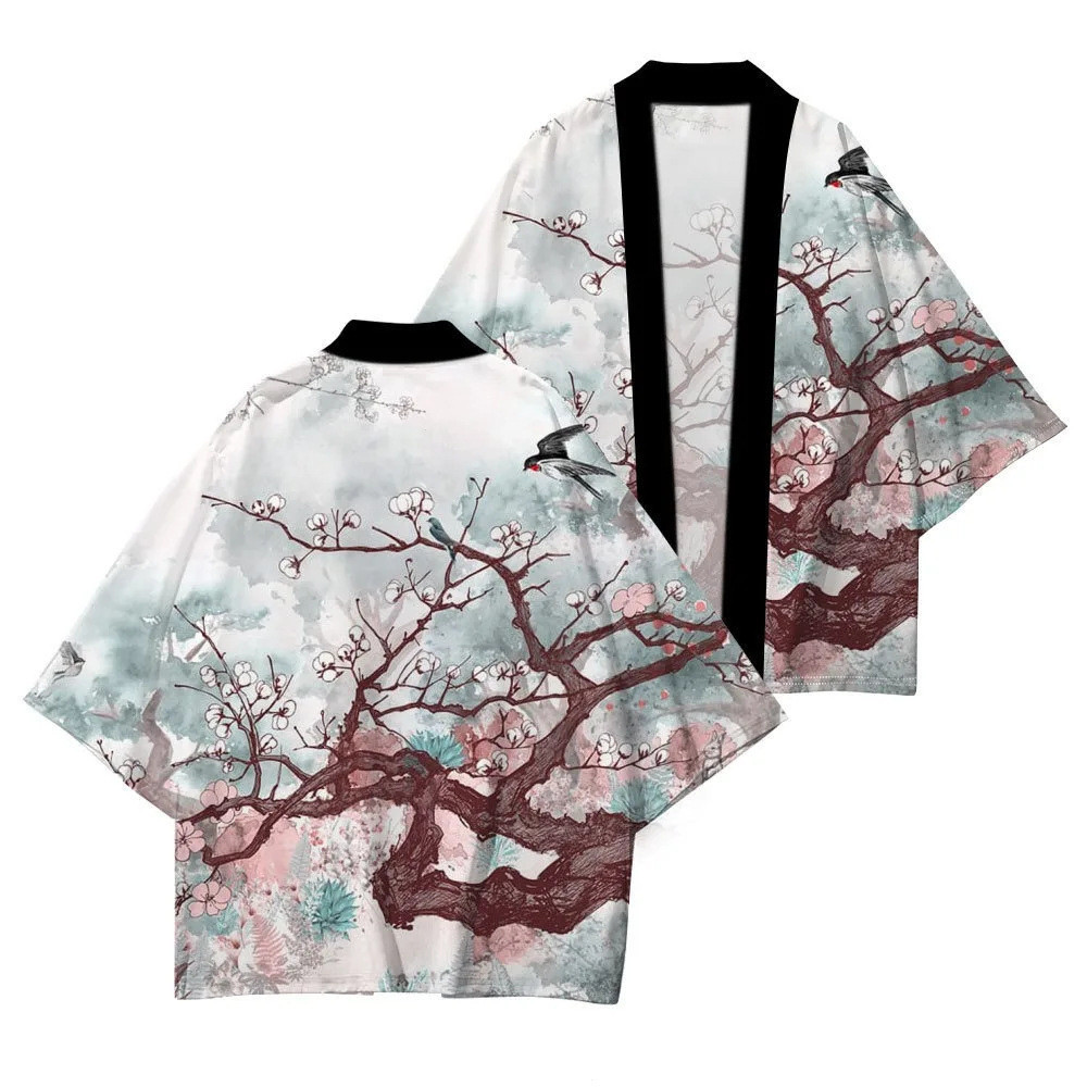 Cosplay Japanese Kimono Bathrobe Fashion Retro 3D Printed Breathable ...