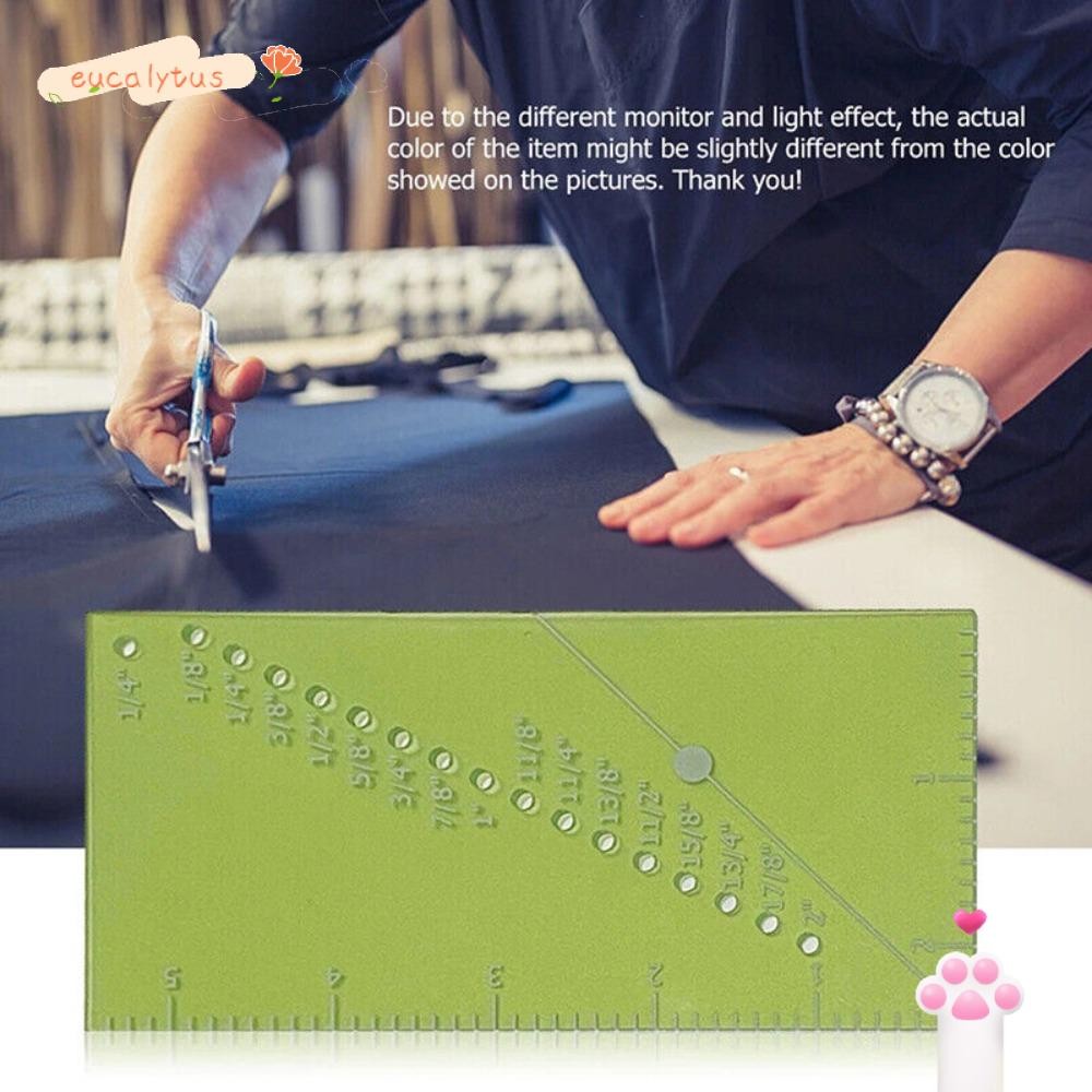 EU-FASHION Sew Allowance Ruler Sewing Tool Acrylic Seam Ruler Straight ...
