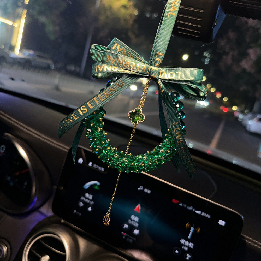 Full Diamond Handmade Crystal Car Pendant Creative Luxury High-End ...