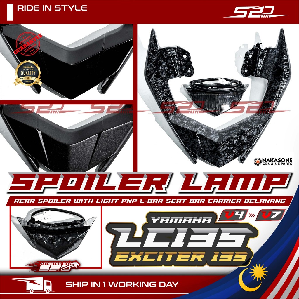 Spoiler Lamp LED NAKASONE LC135 LCV4 V5 V6 V7 Rear Spoiler With Light ...