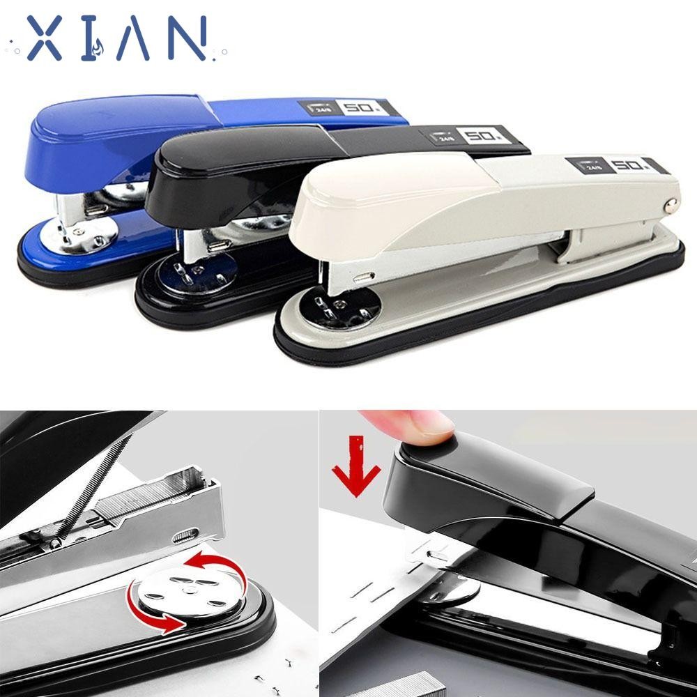 XIANEE Long Stapler, Heavy Duty Effortless Stapler, Multi-Purpose Metal ...