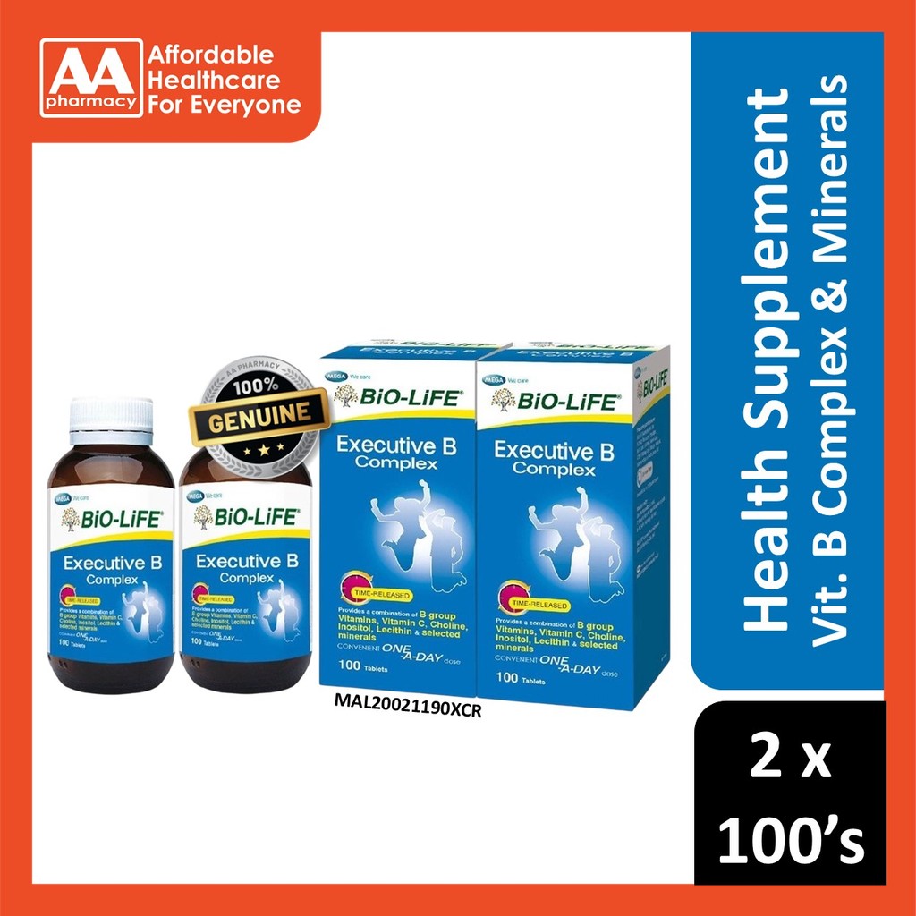 Bio-Life Executive B Complex Tablets (2X100's) | Shopee Malaysia