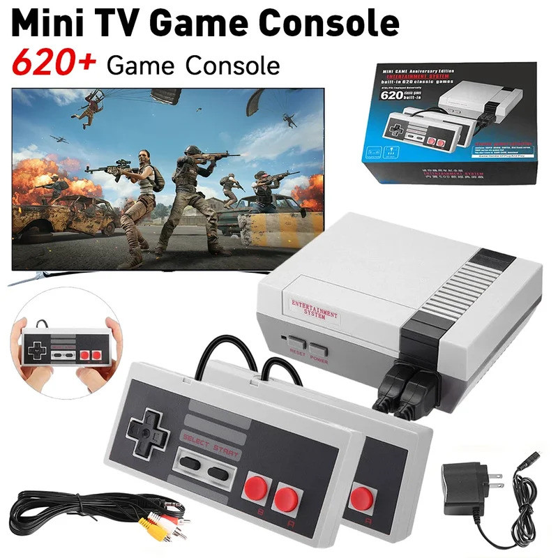 Mini NES TV Game Console 8 Bit Game Console Retro Classic Red And White ...