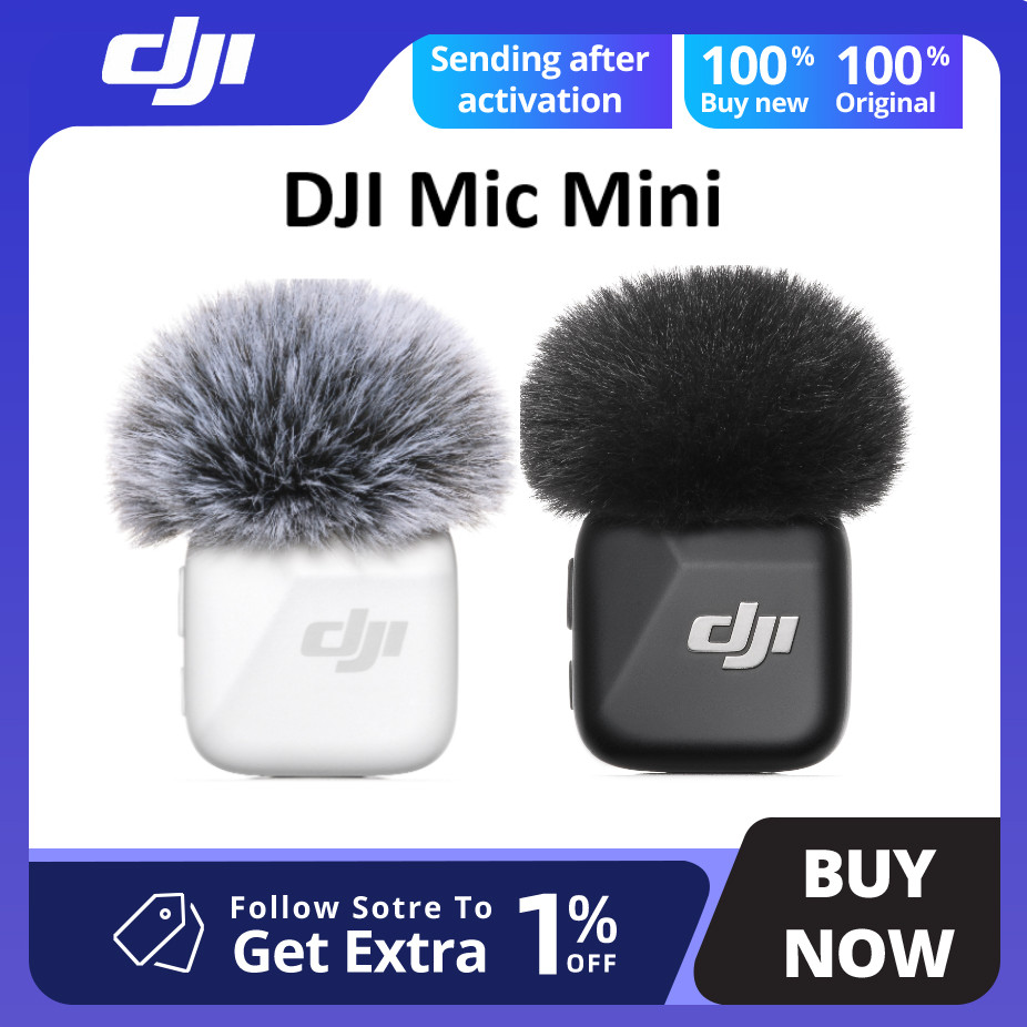 DJI Mic Mini Wireless Microphone Intelligent Noise Cancelling High ...
