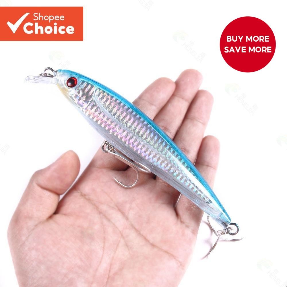 HENGJIA 1Pc 16Cm/42G Long Shot Big Minnow Fishing Lure Blood Slot Hook ...