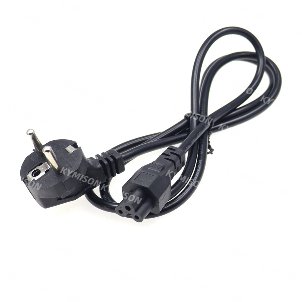 EU Standard Plug To C5 Power Cable Type E/F Germany Power Cord 10A 250V for Laptop Adapter Power ...