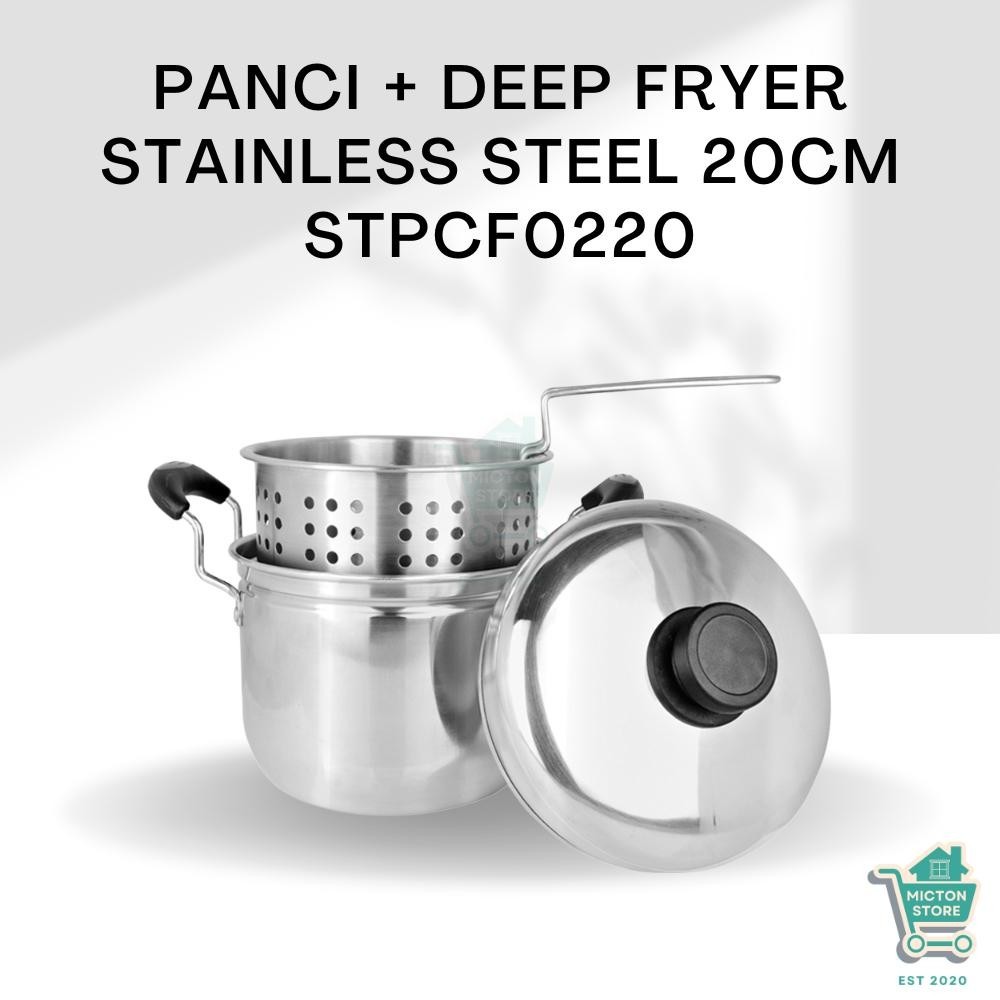 LUXTON Pot + Stainless Steel Steamer 20cm STPCF0220 Stainless Steamer ...