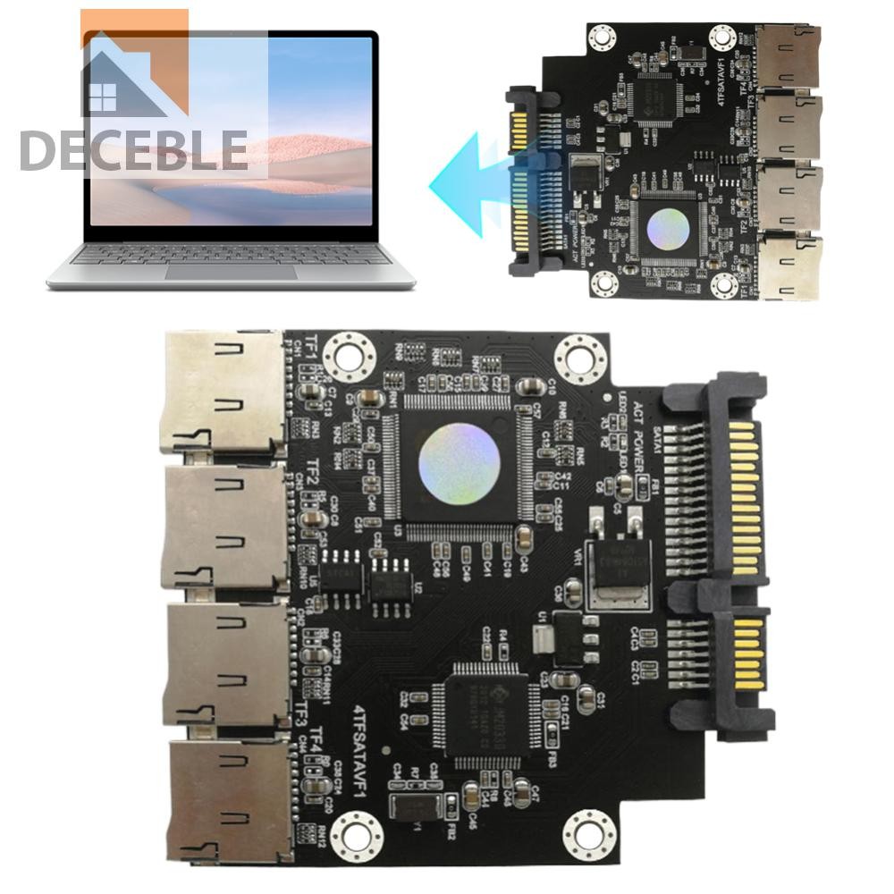 [Deceble.my] 4-Port TF/SD Memory Card To SATA Adapter Stable Transmit ...