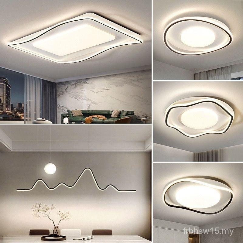 Lampu Utama Ruang Tamu Moden Ringkas Elegan 2023 Gabungan Lampu Siling ...