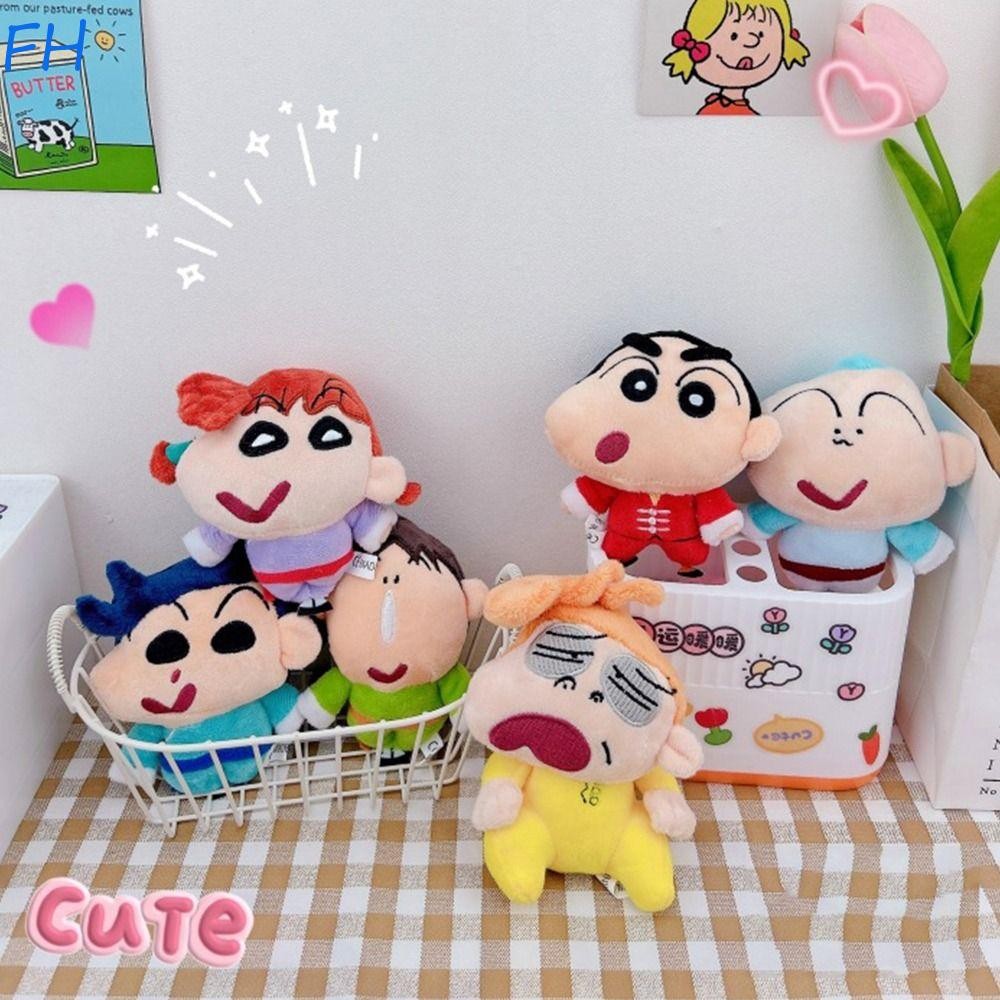 FENGHA Backpack Charms, Plush Himawari Crayon Shin Chan Key Chain ...