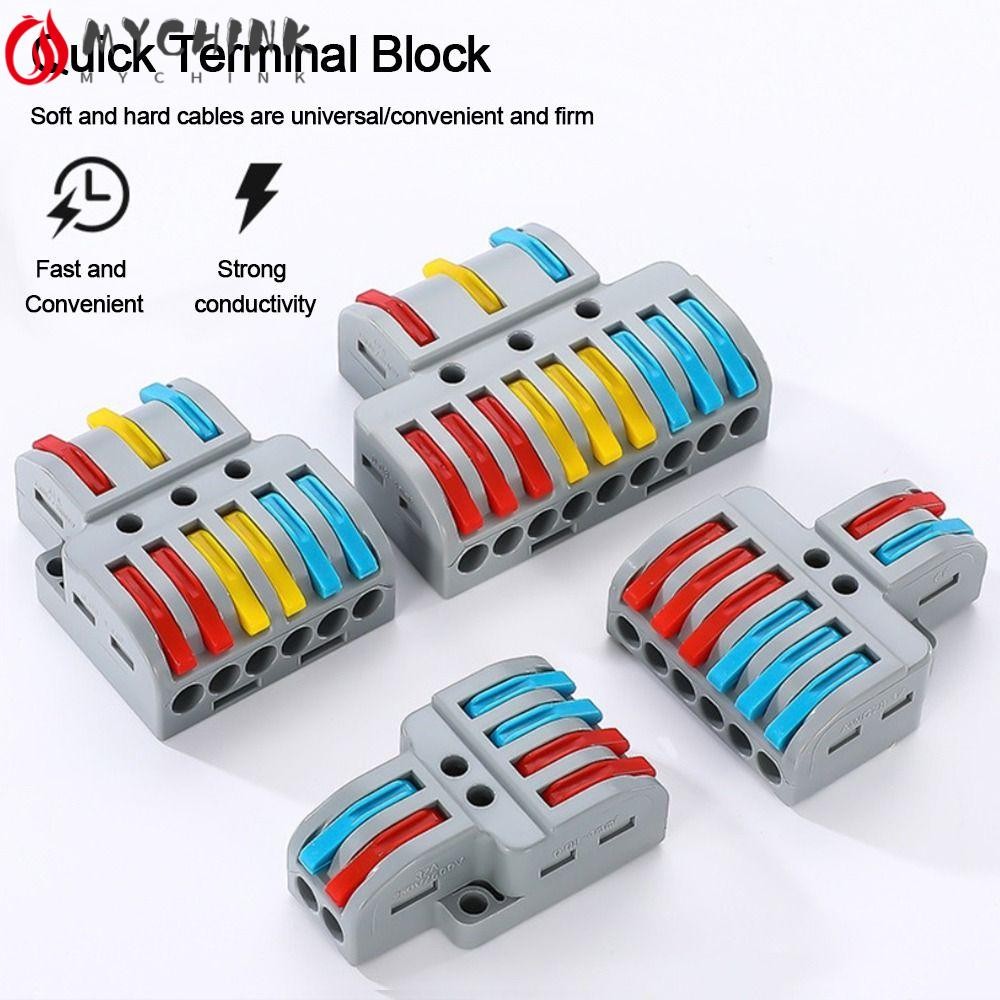 CHINK Wire Connector, Mini Universal Compact Quick Terminal Block ...