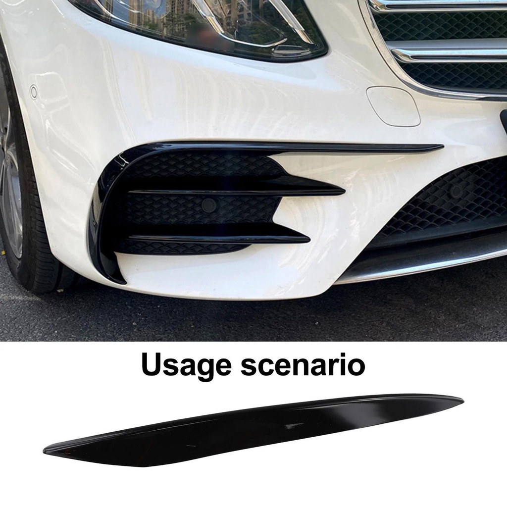 Car Accessories Car Fog Light Trim 1 Pair Carbon Look For Benz EClass ...