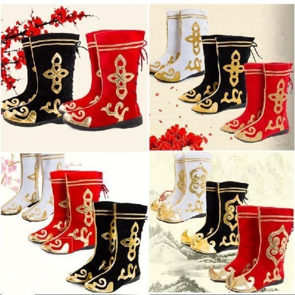 Official Black Myth Goku Shoes Mongolian Boots Drum Boots Gong Drum ...