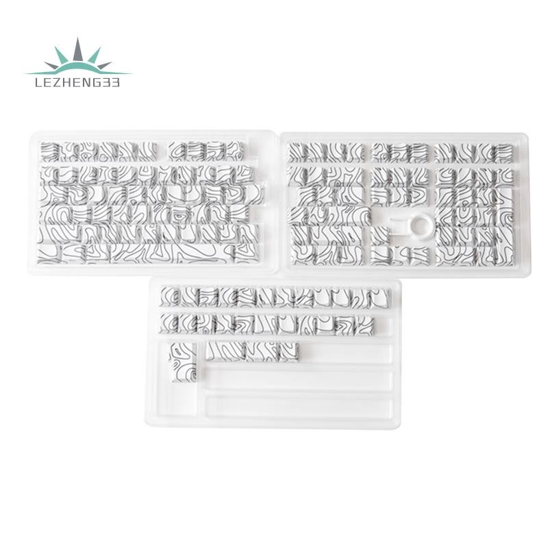 131 Keys PBT Keycaps Set Thermally Sublimated Side Engraved Transparent ...