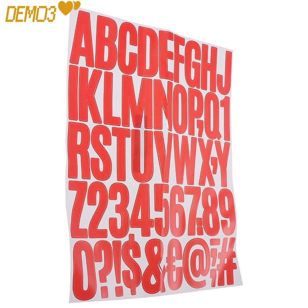 [DEMO3] Letter Stickers, Red 2 Inch Mailbox Numbers, Ledger decoration ...