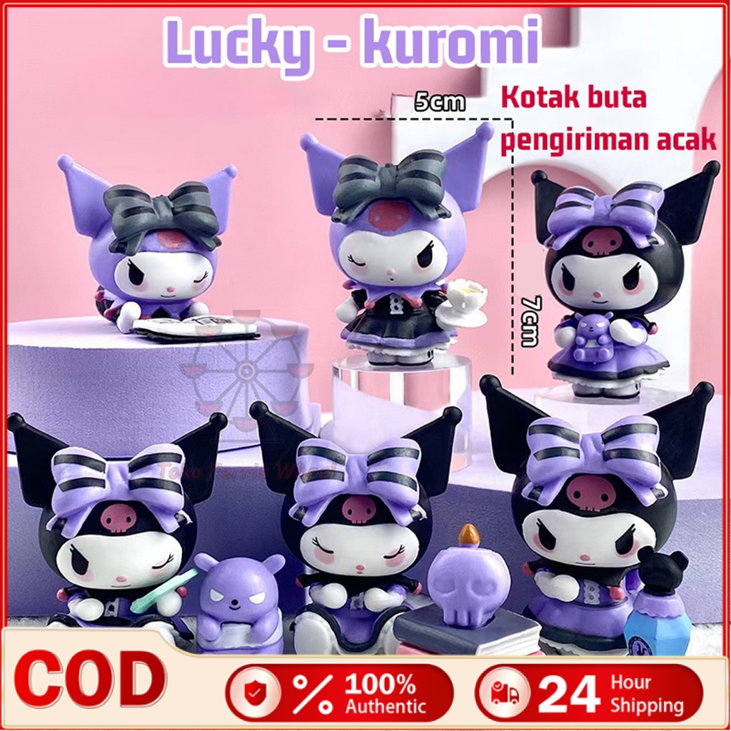 6pcs/Set Kuromi Blind Box Blind Box Kuromi Figures Doll Lucky ...