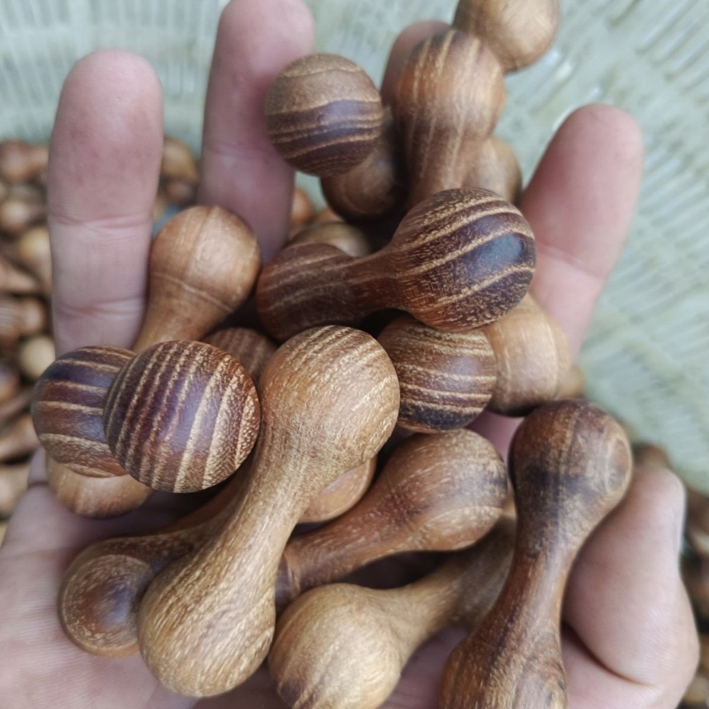 Sophora Wood Rotary Dumbbell Gyro Log Student Decompression Finger ...