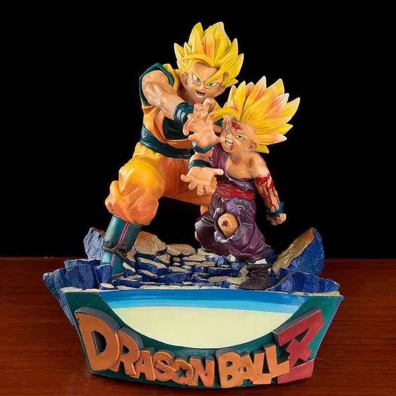 ] Dragon Ball Classic Scene Father Son Shock Wave Son Goku Son Gohan ...
