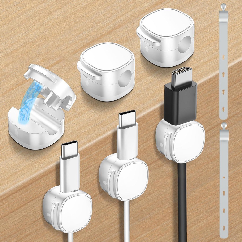 Magnetic Cable Clip Cord Keeper Wire Holder for Charging Cords Cord ...
