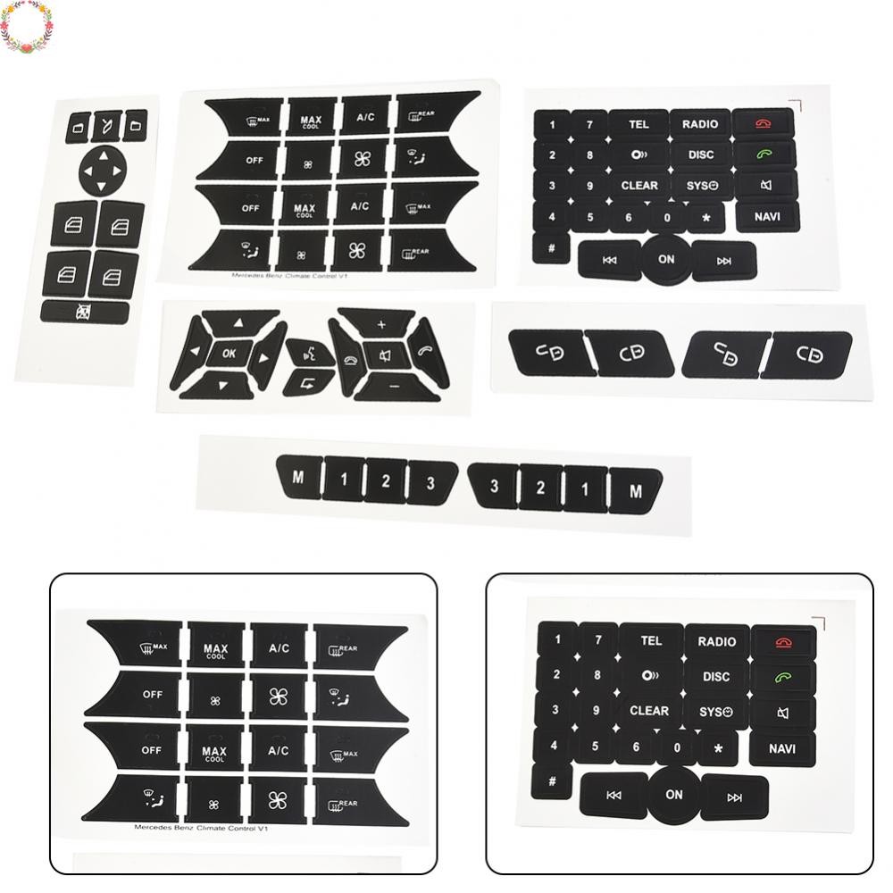 [HME]1 Set Stickers For Mercedes Repair Button Door Steering A/C Windo ...