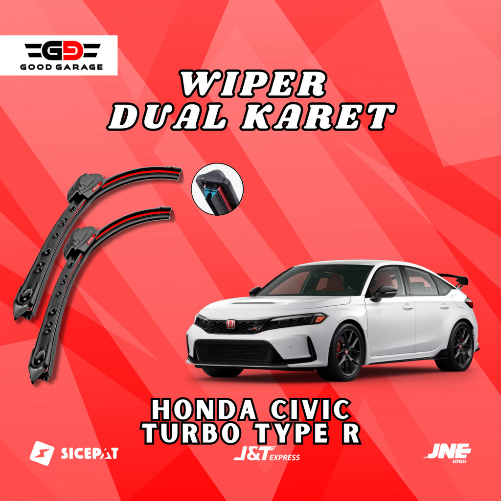 Honda Civic Turbo Type R Dual Rubber Car Wiper - Double Rubber ...