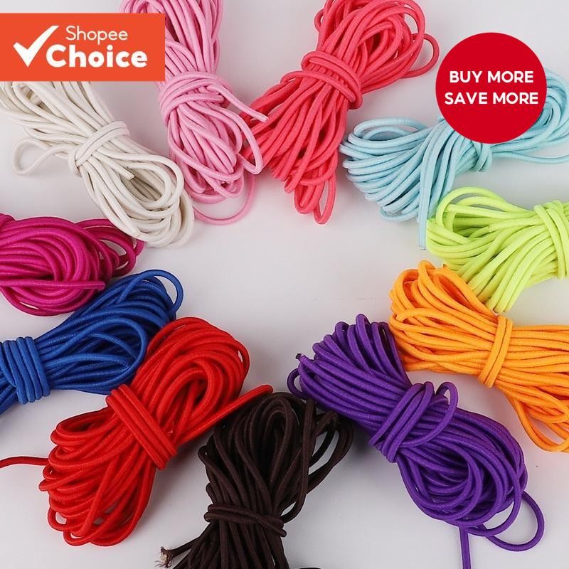 5Meters Colorful High-Elastic Round Elastic Band Round Elastic Rope ...