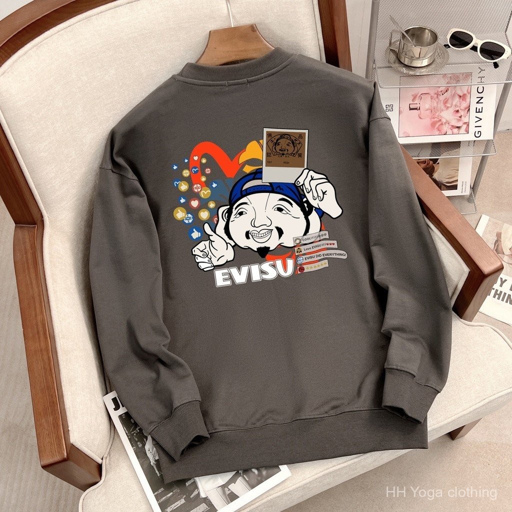 Evisu God of Fortune New Style Men's Thumb Smiley Face Buddha Head ...