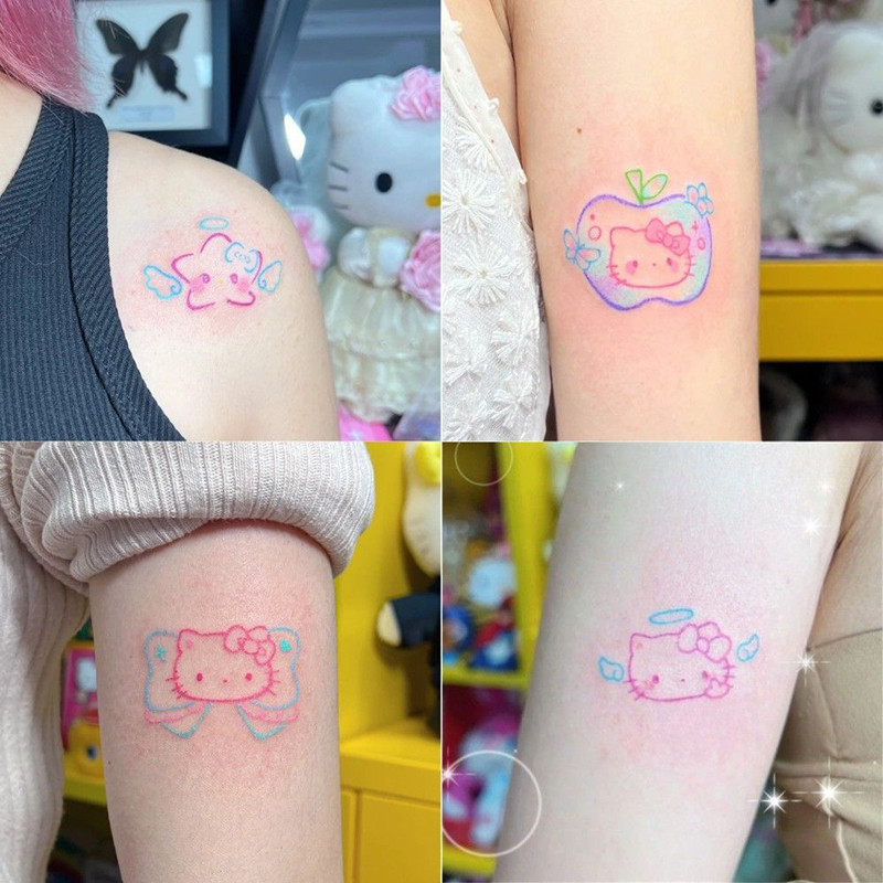 Eas Sanrio Cute Waterproof And Durable Color Tattoo Arm Sticker Cartoon ...