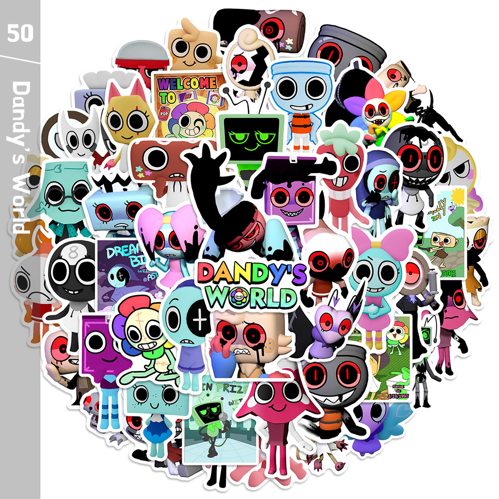 Y&P| Dandy's World Stickers Set Video Games Graffiti Waterproof Decals ...