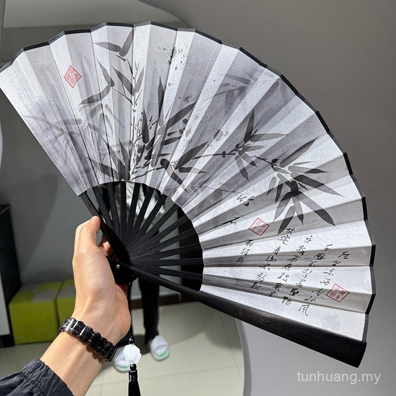 New Chinese Style Ancient Style Hanfu Folding Fan Portable Portable ...