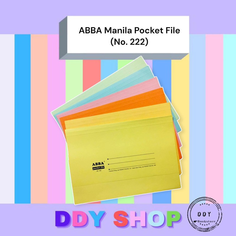 ABBA Manila Pocket File Paper Organize Filing Folders | Shopee Malaysia