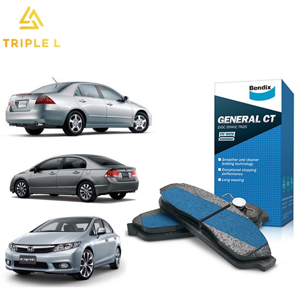 ORIGINAL BENDIX REAR BRAKE PADS CIVIC FD FB SNA TRO 2006-2015 ACCORD ...