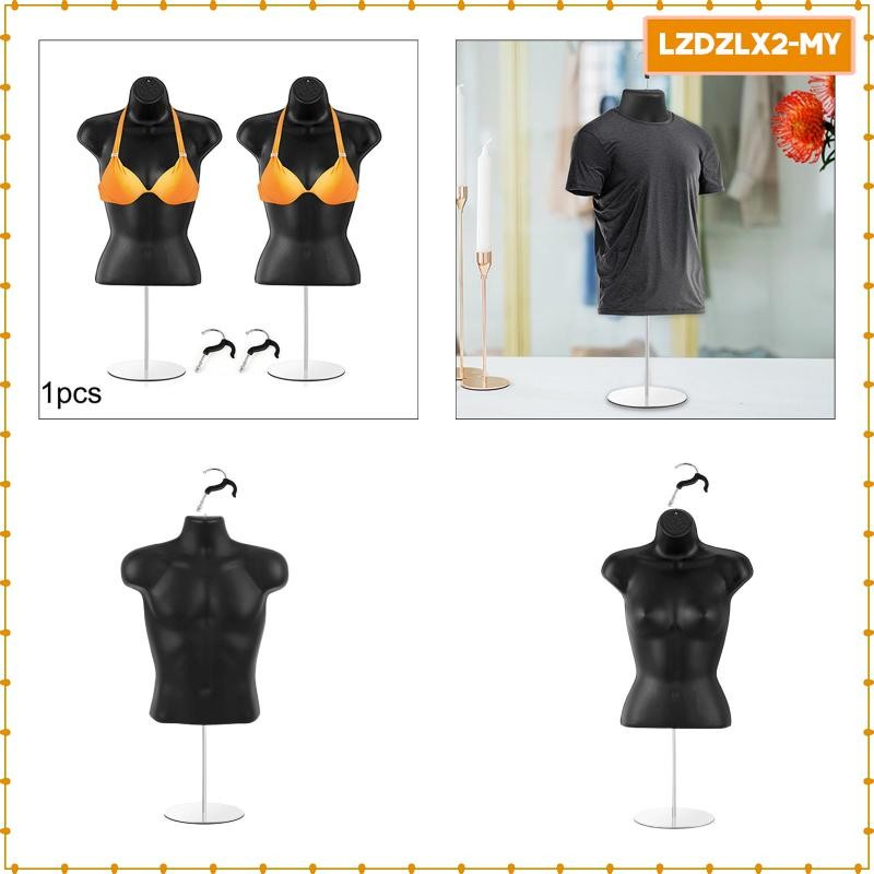 [Loviver] Human Mannequin Body Torso Dress Form with Metal Base ...