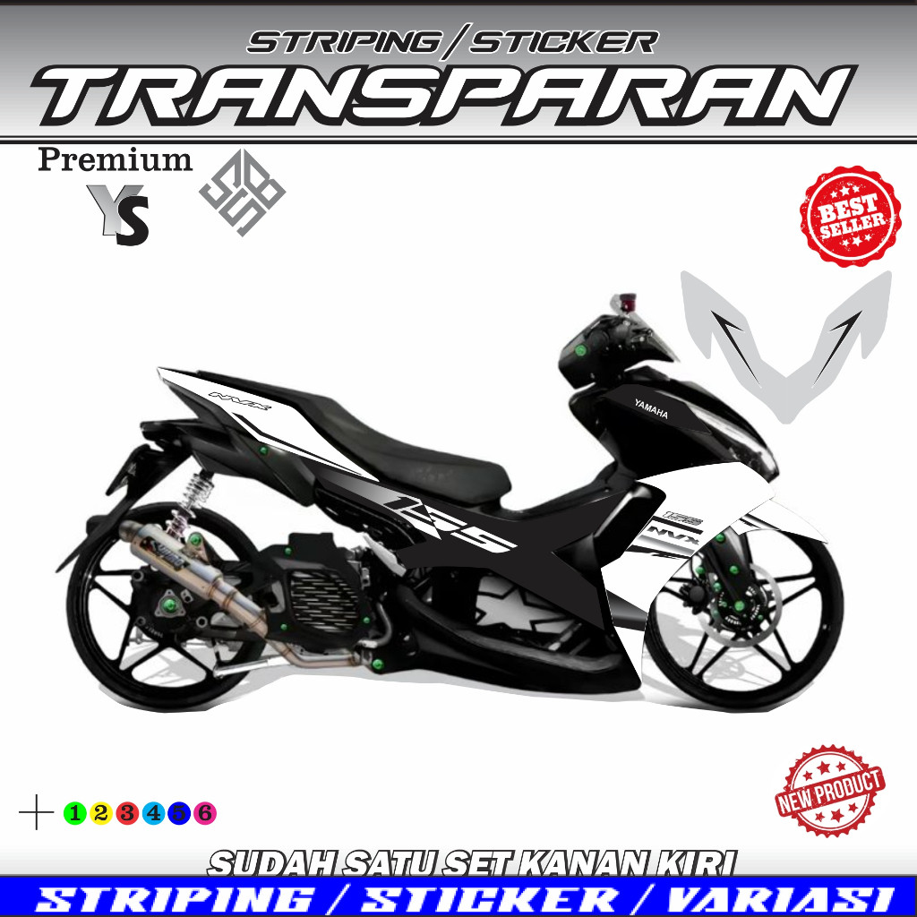 Striping NVX UV Transparent Aerox New 155 Connected Thailand Combine ...