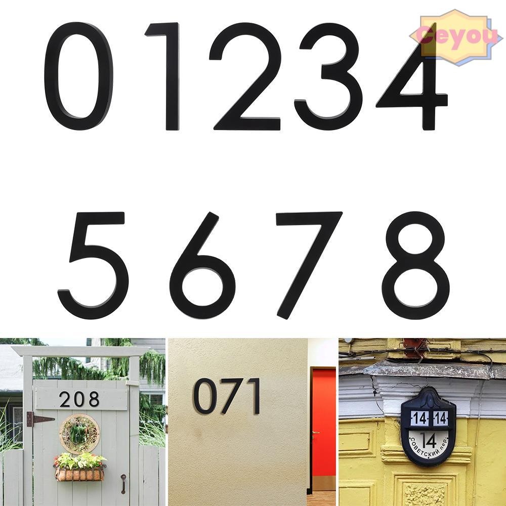 CEYOU 6" Floating House Number Alphabet 911 Visibility Signage Mailbox ...