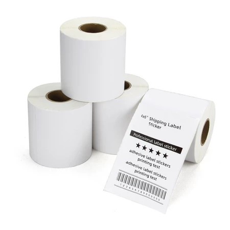 Thermal Label Barcode Sticker Paper Printer Roll 350 Fold 500 Barcode ...
