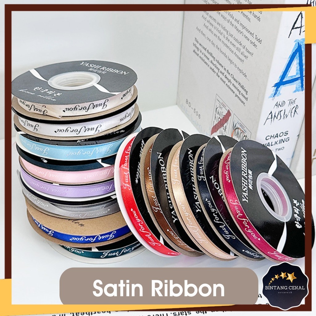 BC 1cm*45 meter Ribbon Gift Box Reben Hadiah Hantaran Hamper Birthday ...