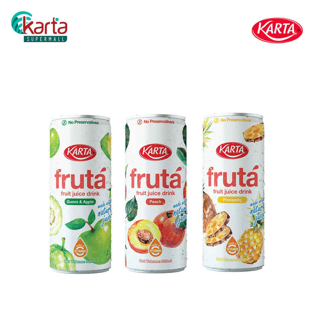 Karta Fruta Fruit Juice Drink (Peach) 320ml x 24 Cans (1 Carton ...