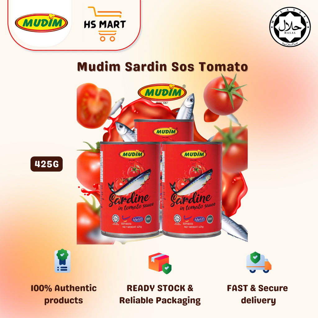 MUDIM SARDIN SOS TOMATO 425G | Shopee Malaysia