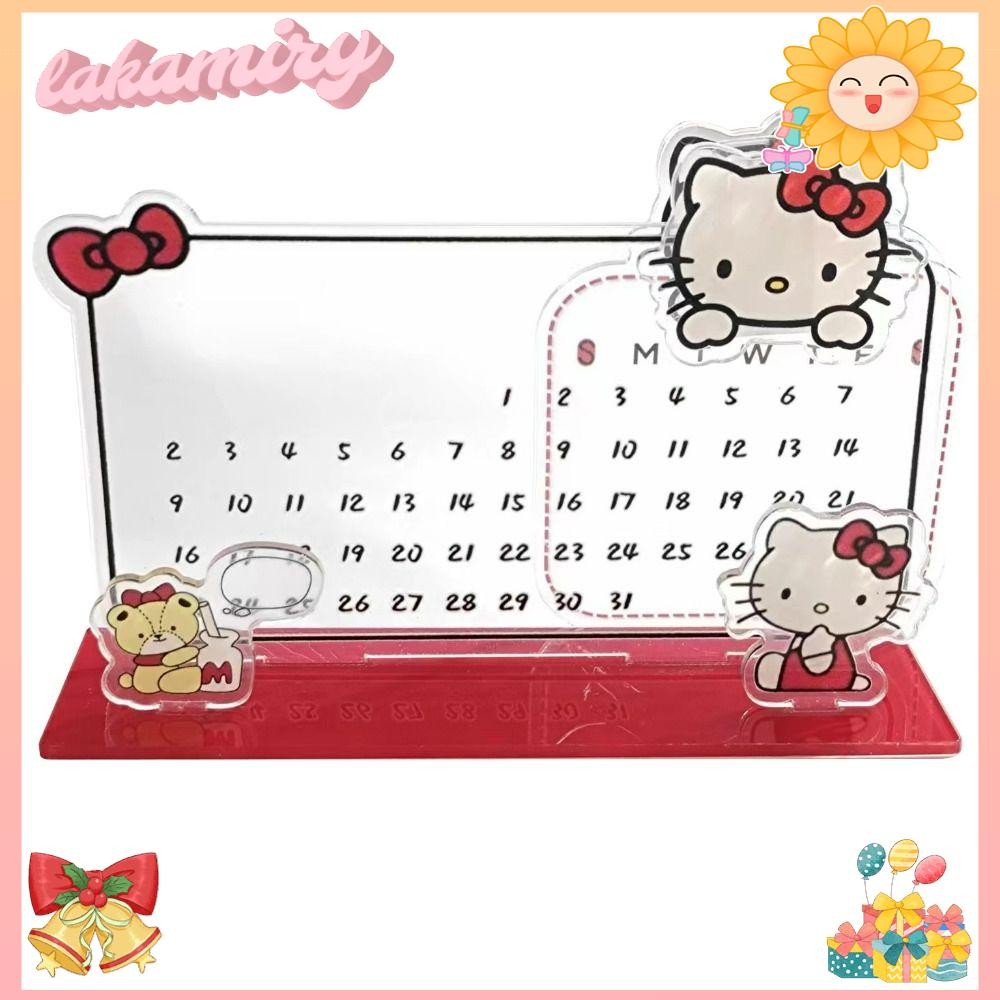LAKAMIRY Time Perpetual Calendar, Reusable Cartoon Desktop Calendar ...