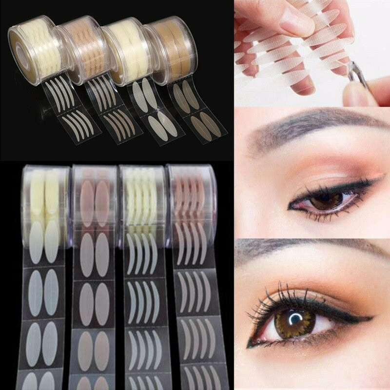 600pcs Makeup Eyelid Tape Sticker Invisible Eyelid Paste Transparent Double Eye Tapes | Shopee ...