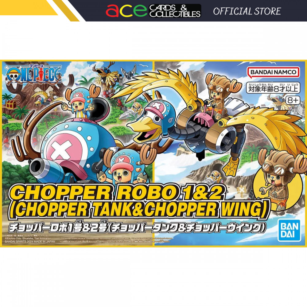 Bandai One Piece Chopper Robo 1 & 2 (Chopper Tank & Chopper Wing ...