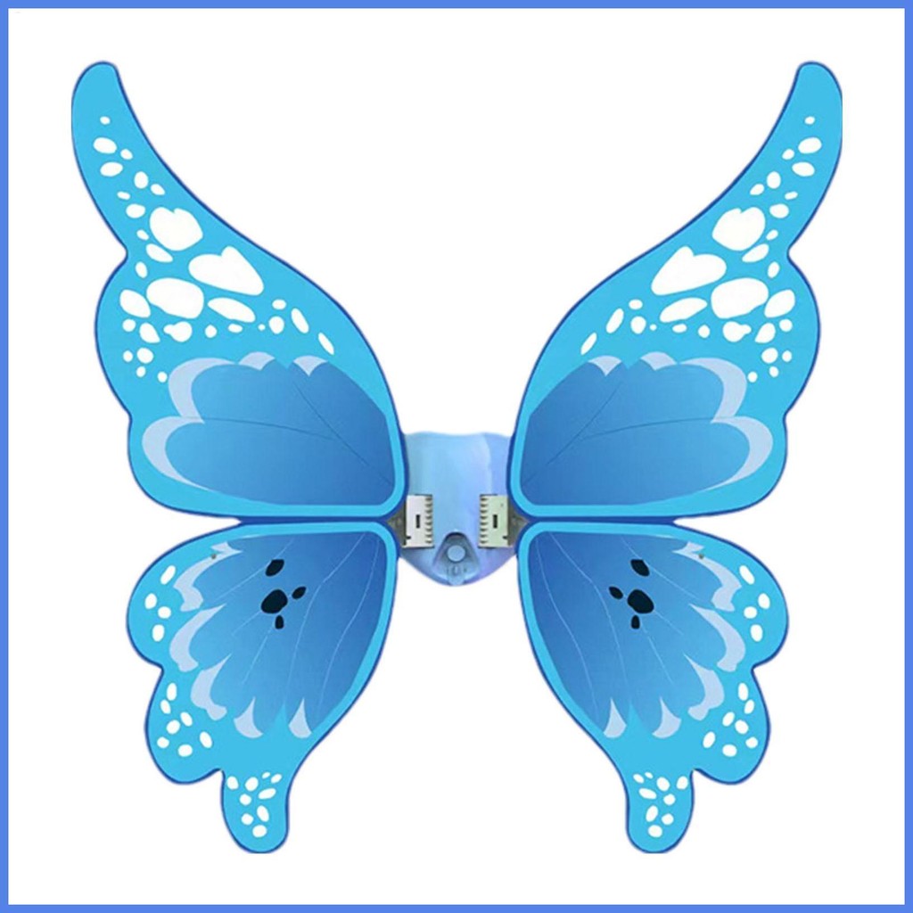 Halloween Angel Wings Lighted Battery Powered Automatic Flap Costume ...