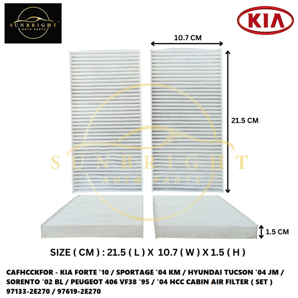 KIA FORTE / SPORTAGE / HYUNDAI TUCSON / SORENTO / PEUGEOT 406 VF38 '95 ...