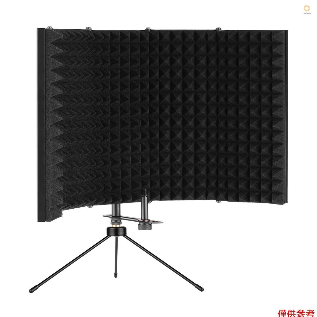 K501 Microphone Isolation Shield Compact Foldable Tabletop Isolation ...