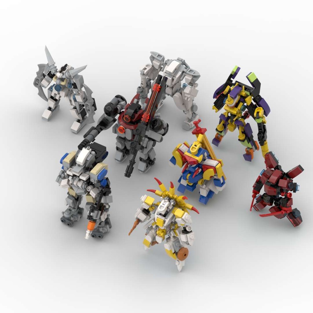 MOC exoskeleton robot small mecha series is compatible with LEGO puzzle ...