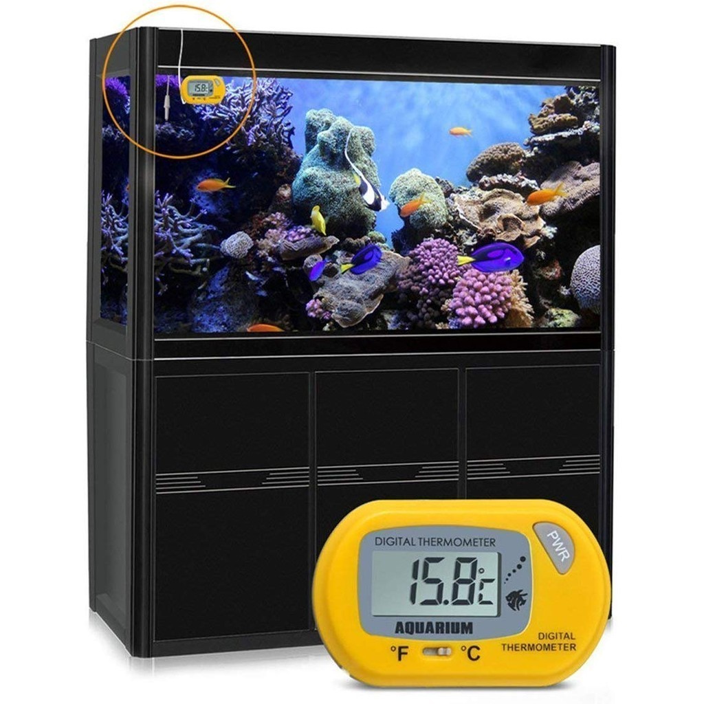 Digital LCD Fish Tank Aquarium Temperature Water Meter Aquarium ...