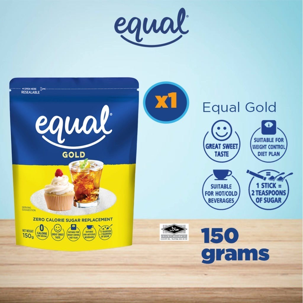 EQUAL GOLD Sugarly 150g, Zero Calorie Sweetener | Shopee Malaysia